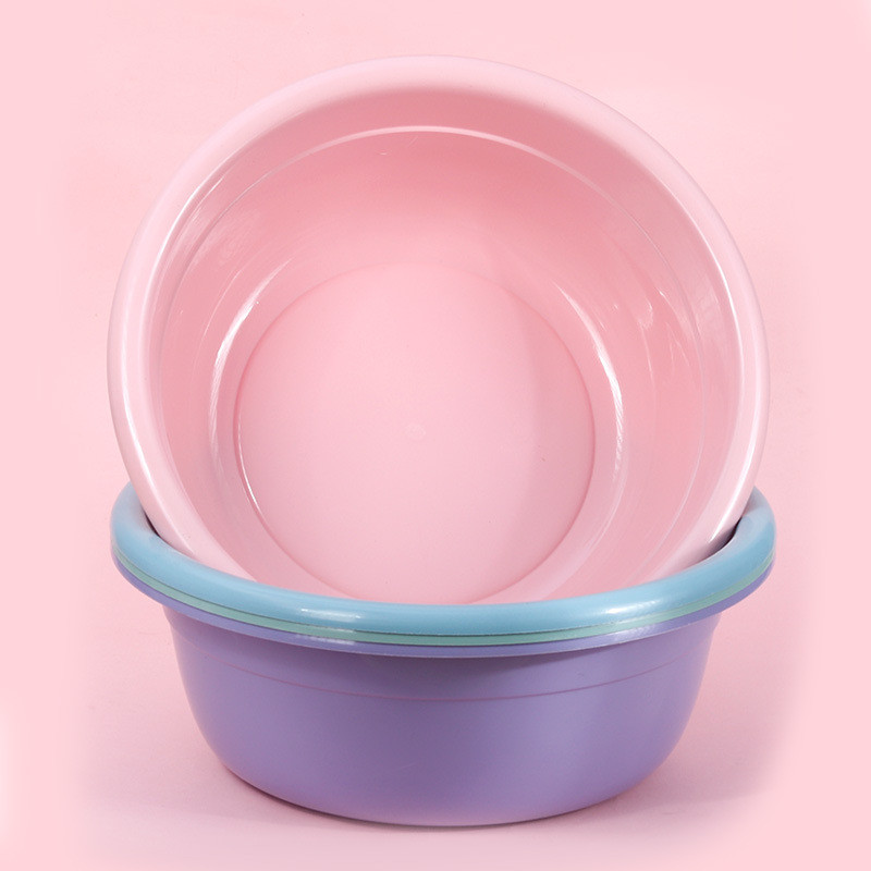 Thick Plastic Basin Student Dormitory Round Washbasin Laundry Foot Wash ...