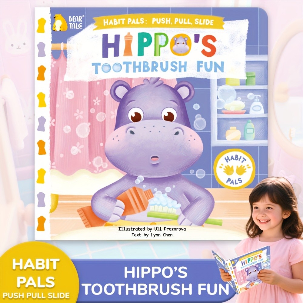 Bear Tale Hippo Brushing Teeth Book For Preschool Children's ...