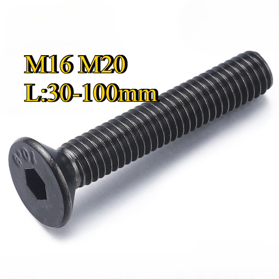 Screw/Grade 10.9 Allen Flat / Socket Flathead / Countersunk Allen Head Screw M16/M20 * L30-100mm ...