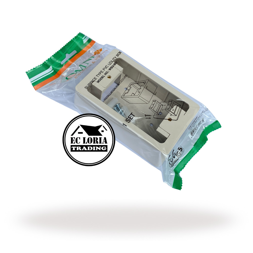 Omni PVC Amco Box / Surface Utility Box / Wall Mounted Box | Shopee ...