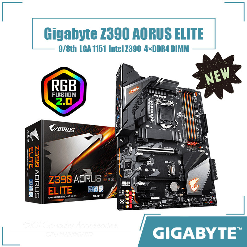 [NEW] Gigabyte Z390 AORUS ELITE Motherboard 4×DDR4 DIMM LGA 1151 Intel ...
