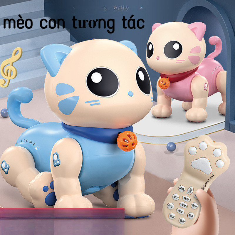 Remote Control Programming Kitty Intelligent Charging Robot Electric ...