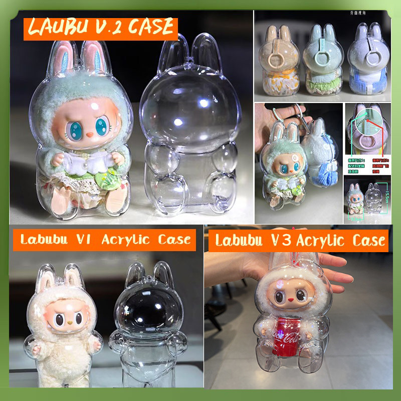 (Kebidu)Labubu Blind Box With Dust-Proof Protective Acrylic Shell Case ...