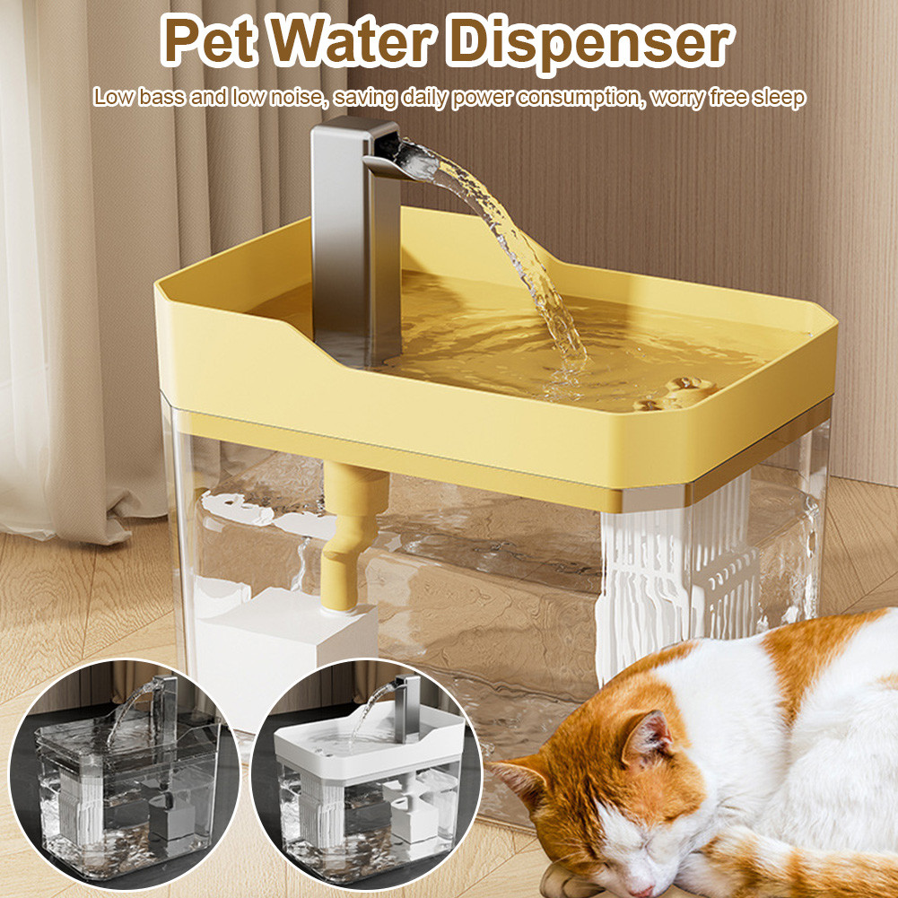 1.5L Automatic Pet Dog Cat Water Fountain Dispenser with Filter Pet ...