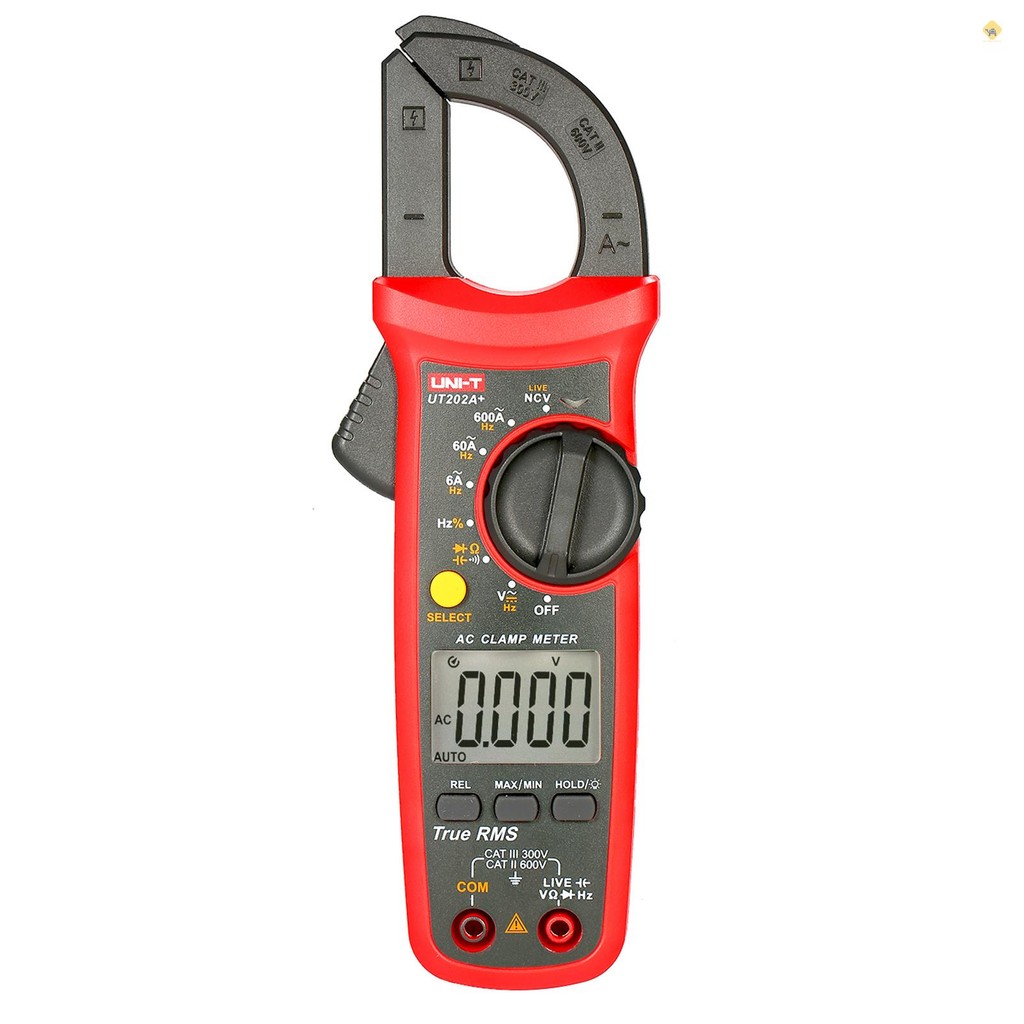UNI-T UT202A+ 6000 Counts Digital Clamp Meter True RMS Multimeter Clamp ...