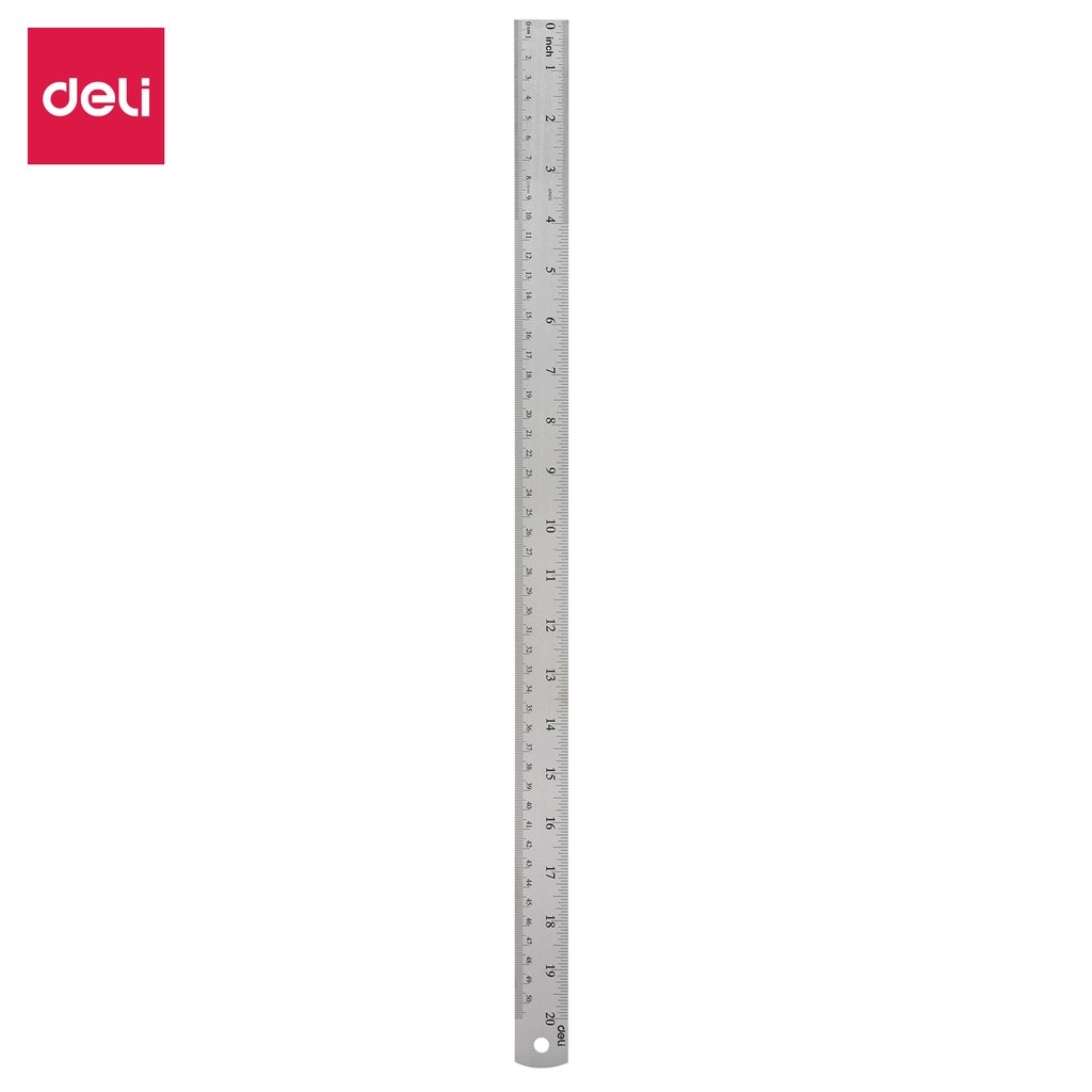 Deli E8464 Steel Ruler 50mm | Shopee Philippines