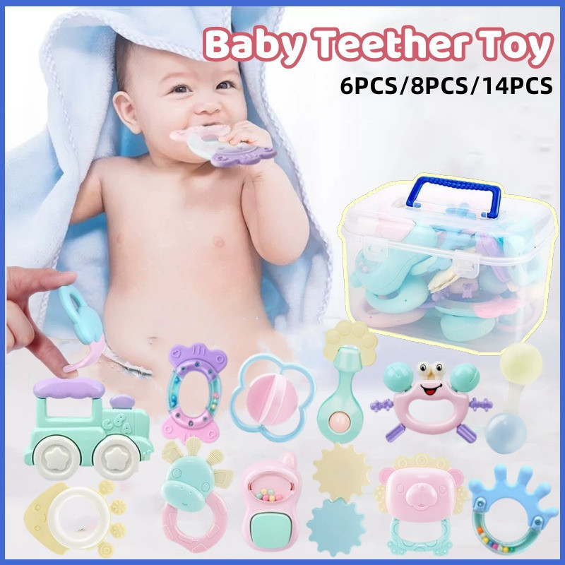 Baby Teether Baby Teething Stick Toddler Educational Mobiles Toys Baby ...