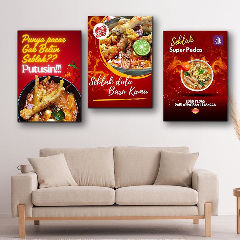 KAYU HIASAN DINDING Seblak Special Wooden Poster Aesthetic Wall ...