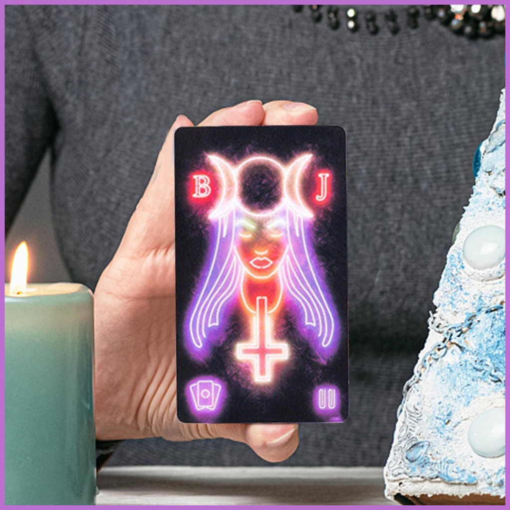 Magic Oracle Card Tarot Casual Neon Light Toy Board Game Toys with Cool ...