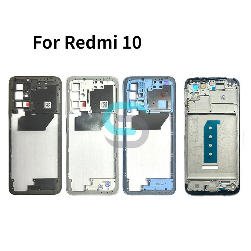 For Xiaomi Redmi 10 /10 Prime 2022 Middle Frame Front Bezel Back ...