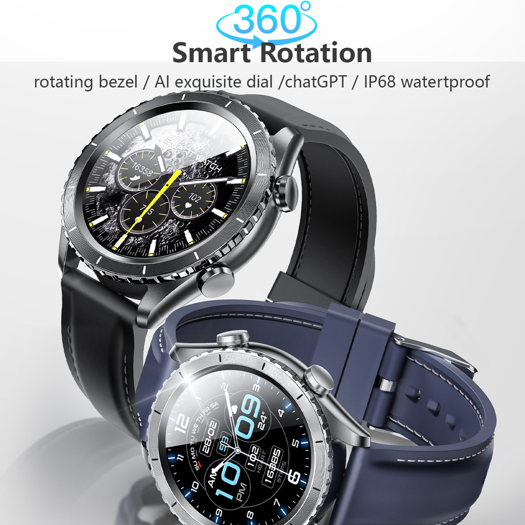 AI intelligent Bluetooth Calling Smart Watch AMOLED Touch Screen ...