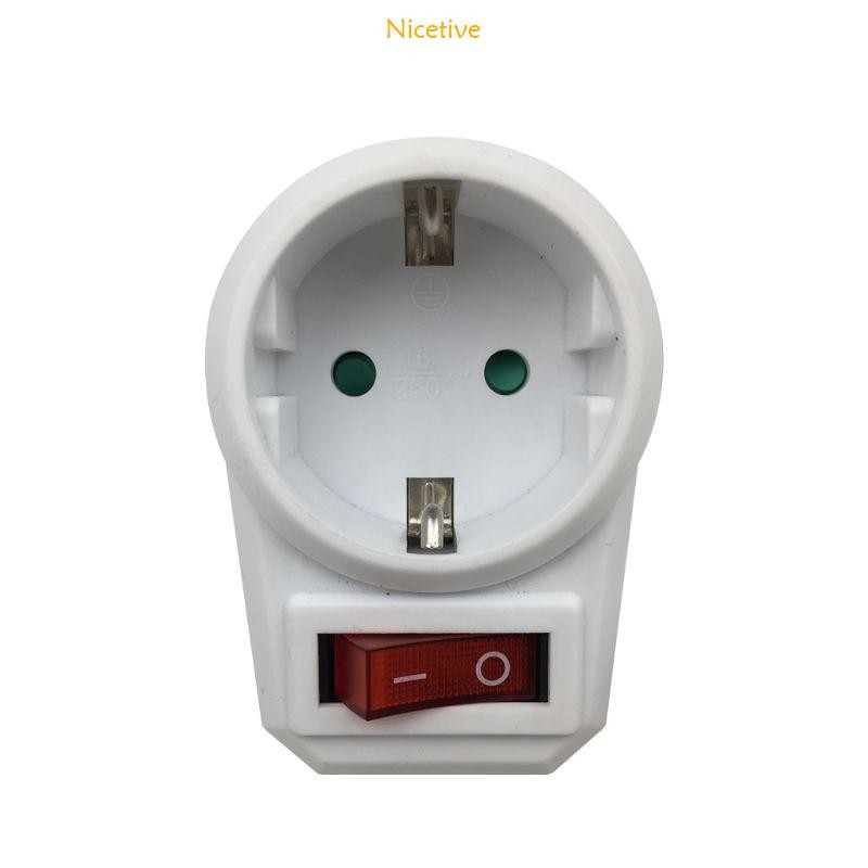 NICE European Conversion Plug 1 to 1 Way Power Adapter Adaptor with ...