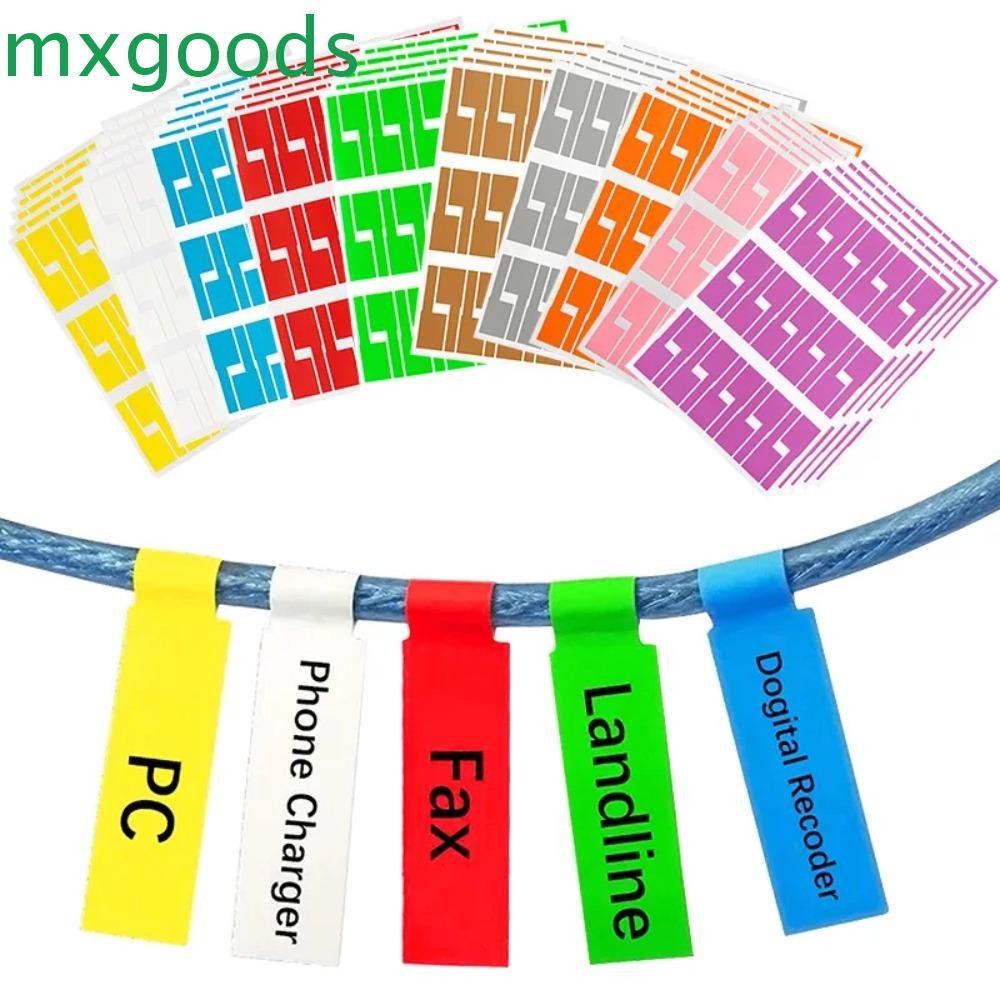 MXGOODS A4 Self-Adhesive Label Cable Tags, Cord Tags Cable Label ...