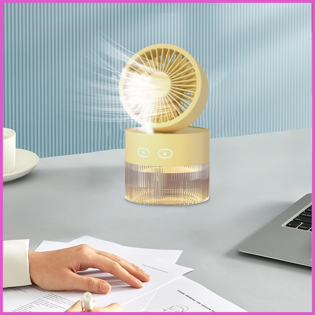 Misting Fan Portable Rechargeable Foldable Misting Fan With 3 Level ...