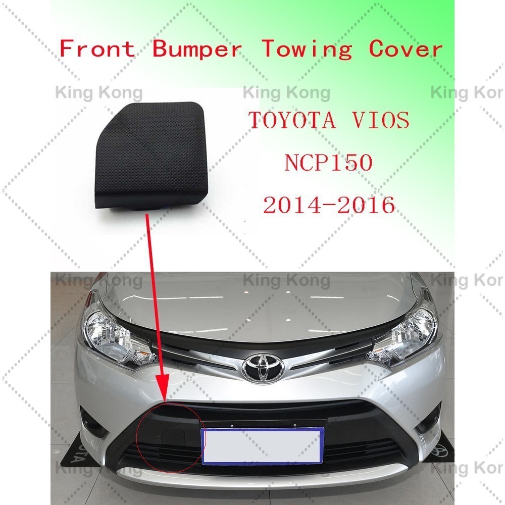 Front Bumper Towing Hook Cover TOYOTA VIOS NCP150 2014 2015 2016 car ...