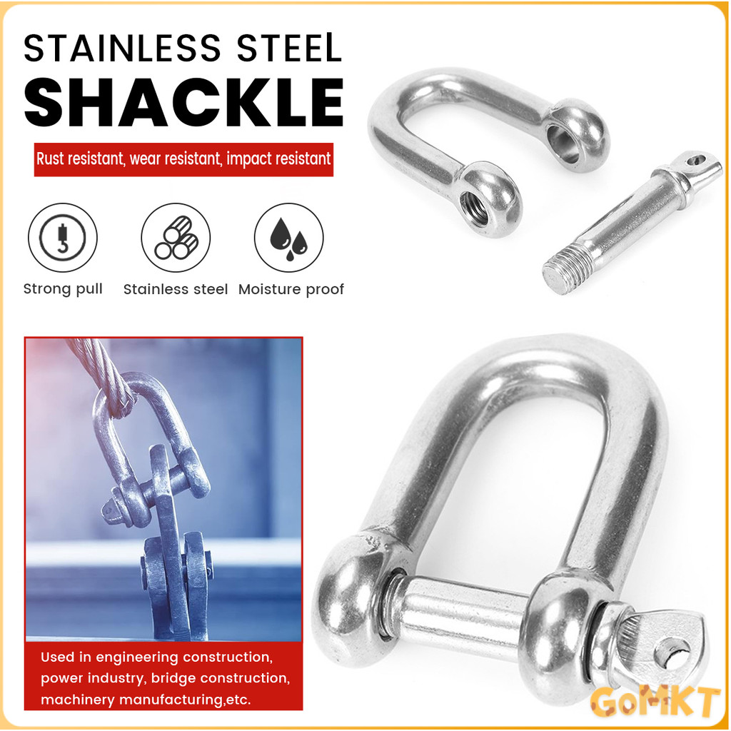 G.M. D-Type/U-Shaped Shackle Buckle D Ring Lock Bow Shackle Wire Rope ...