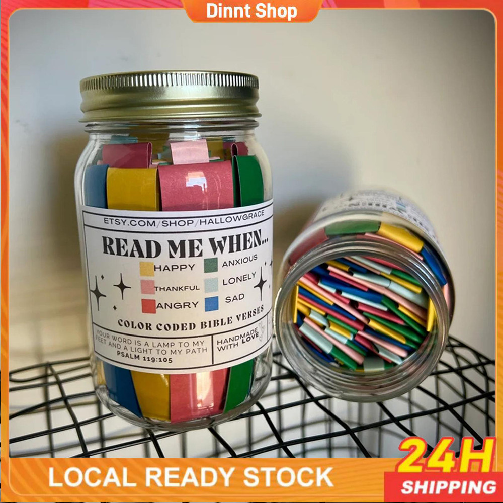 Bible Verse Jar Scripture Jar Color Coded Gratitude Jar 67 Cards Give ...