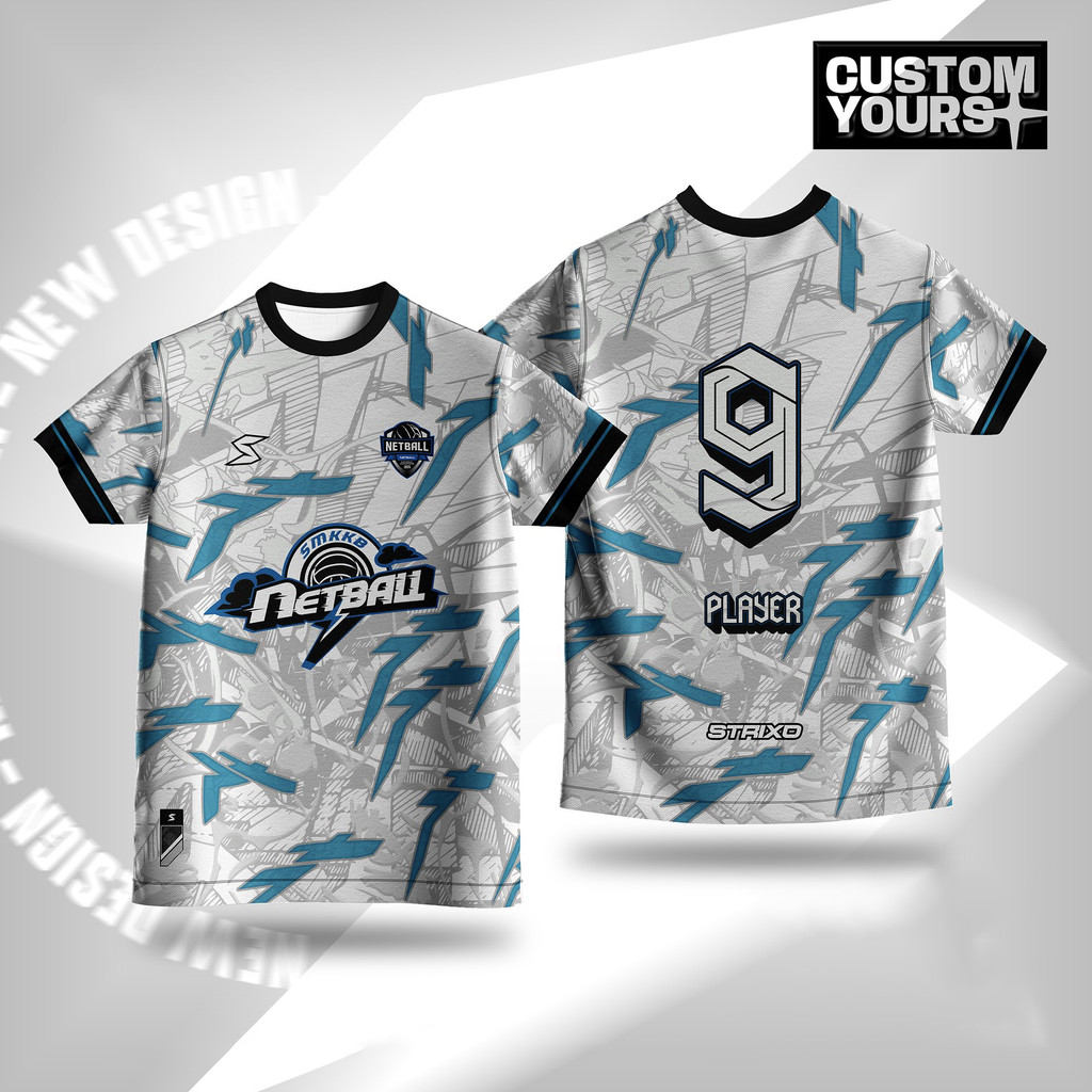2025 Netball Jerseys Ready Stock Fully Sublimated T-Shirts Baju New ...