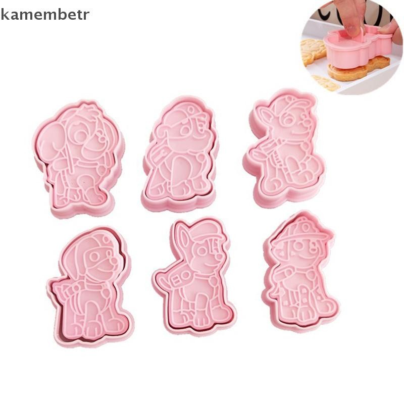 ka 6PC Dog Baking Mold Set DIY 3D Cartoon Figure Model Cookie Cutters ...