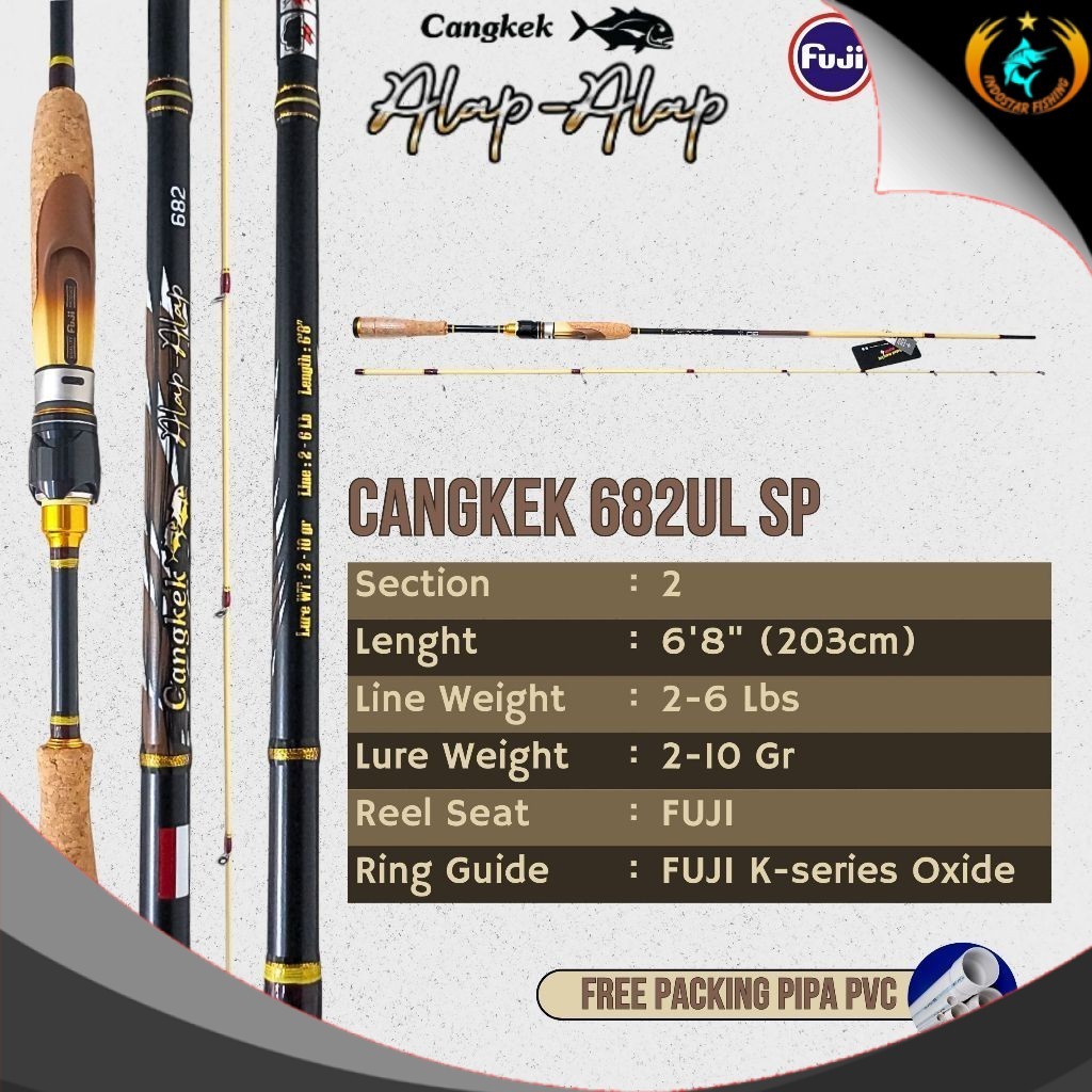 Joran CANGKEK 682 UL GEN S ALAP ALAP RELIX NUSANTARA SPINNING AND ...