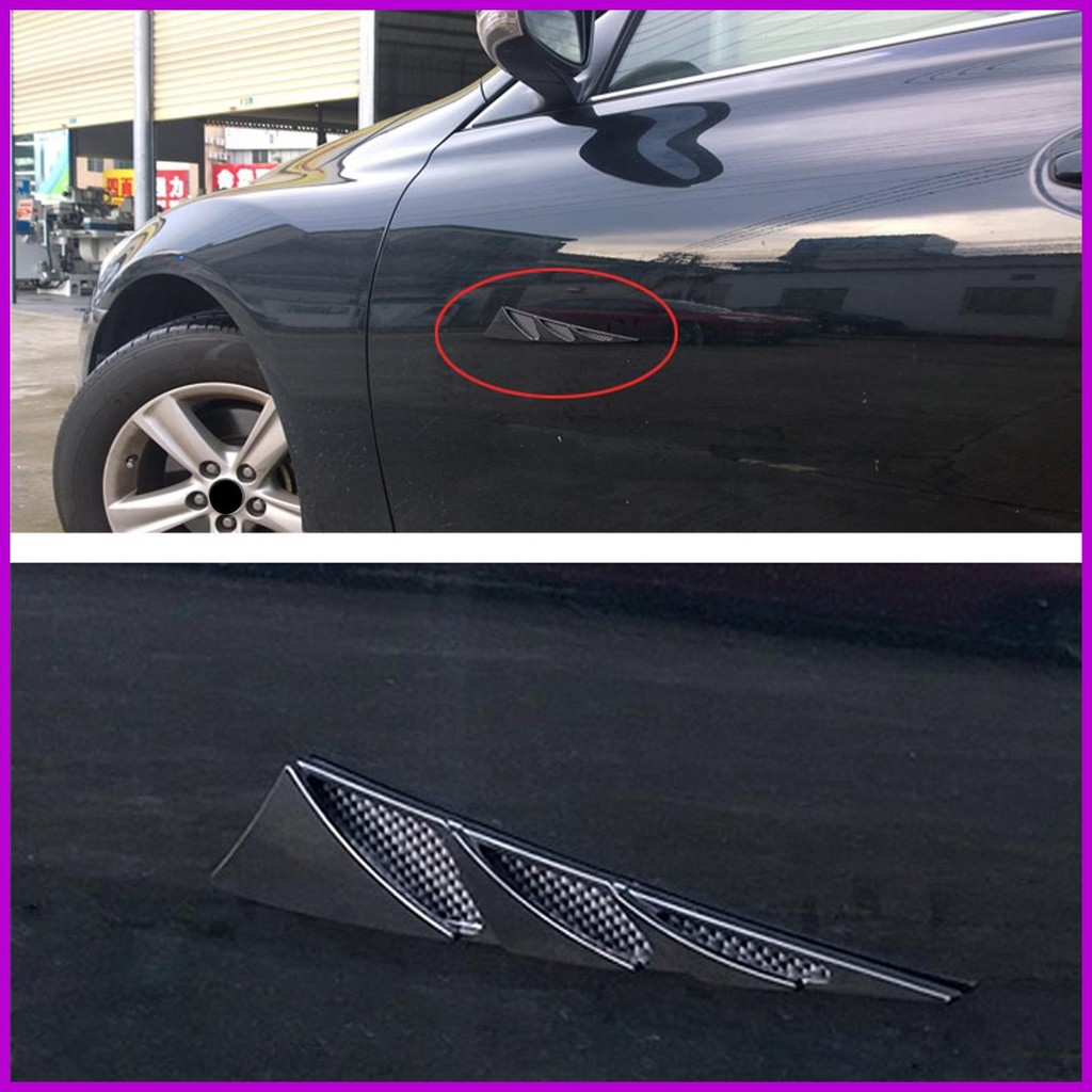 Bumper Guard Sticker 2X Shark Gill Car Door Edge Protection Guards PVC ...