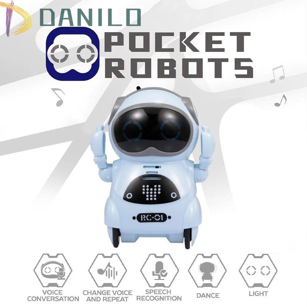 DANILO1 Pocket Robot, Voice Recognition Singing Dancing Talking ...