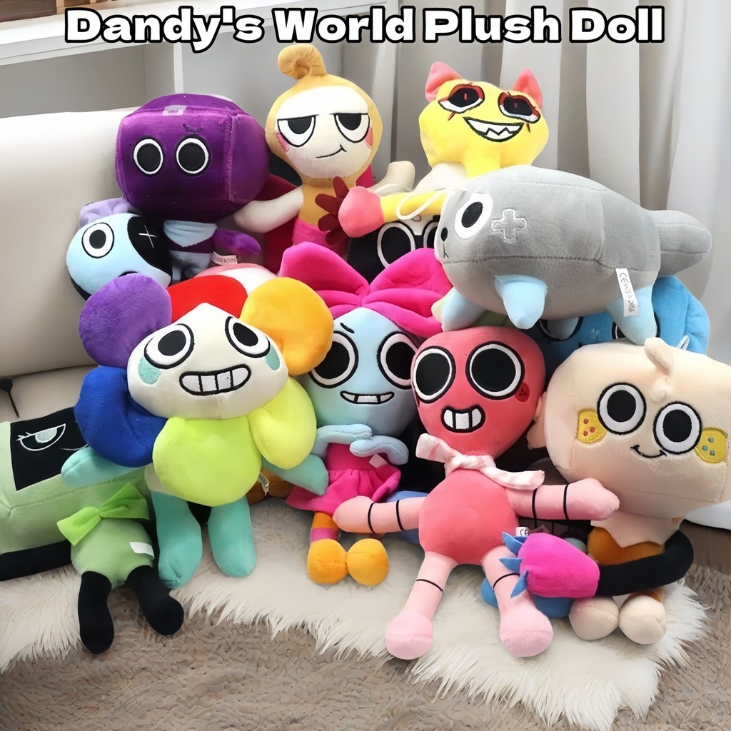 23-30cm Dandy's World Plush Doll Cute Poppy Soft Stuffed Toys Pebble ...