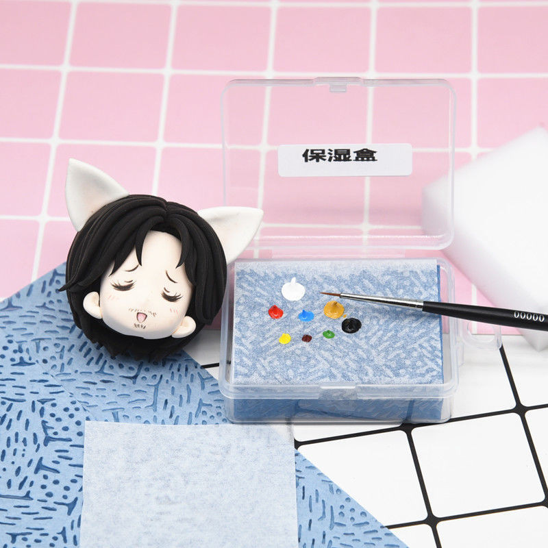 Ultra-Light Clay Acrylic Paint Mini Humidor Humidor for Pen Hand ...