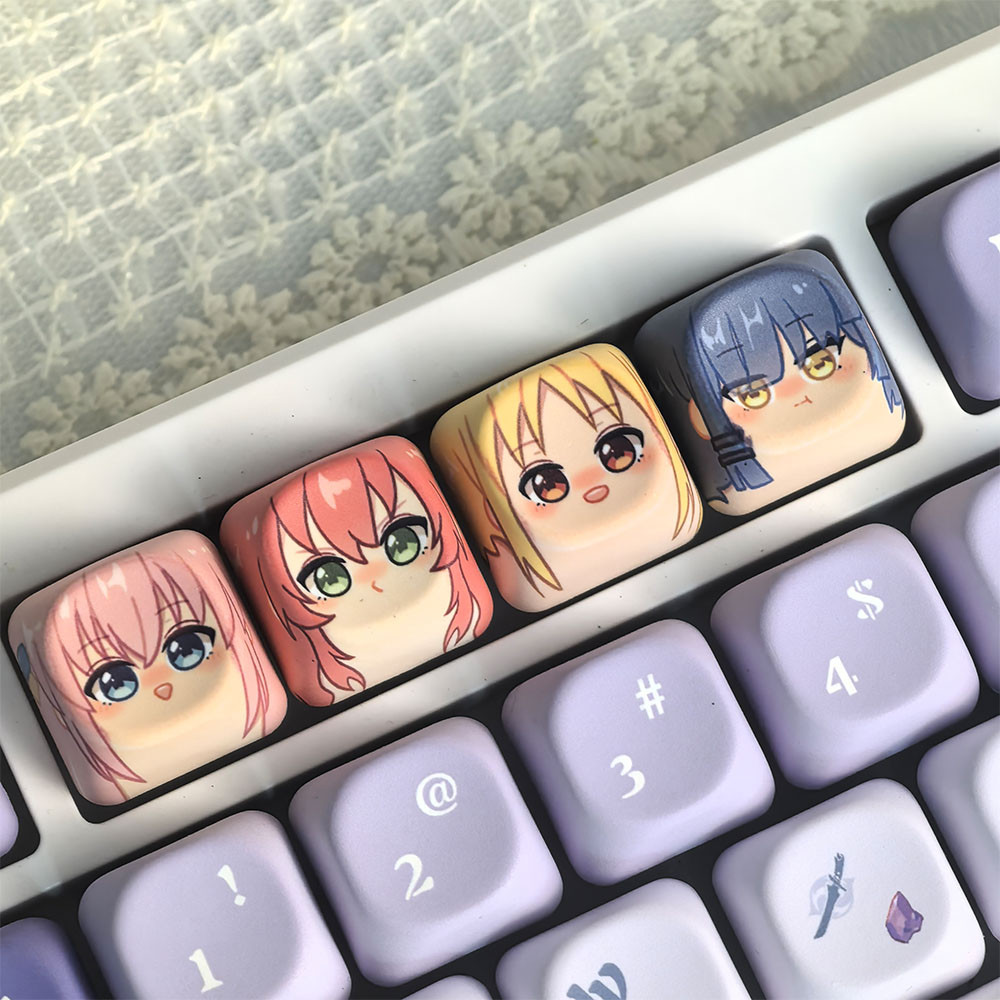 Bocchi The Rock Keycaps MOA Profile PBT Five-sided Dye Sublimation ...