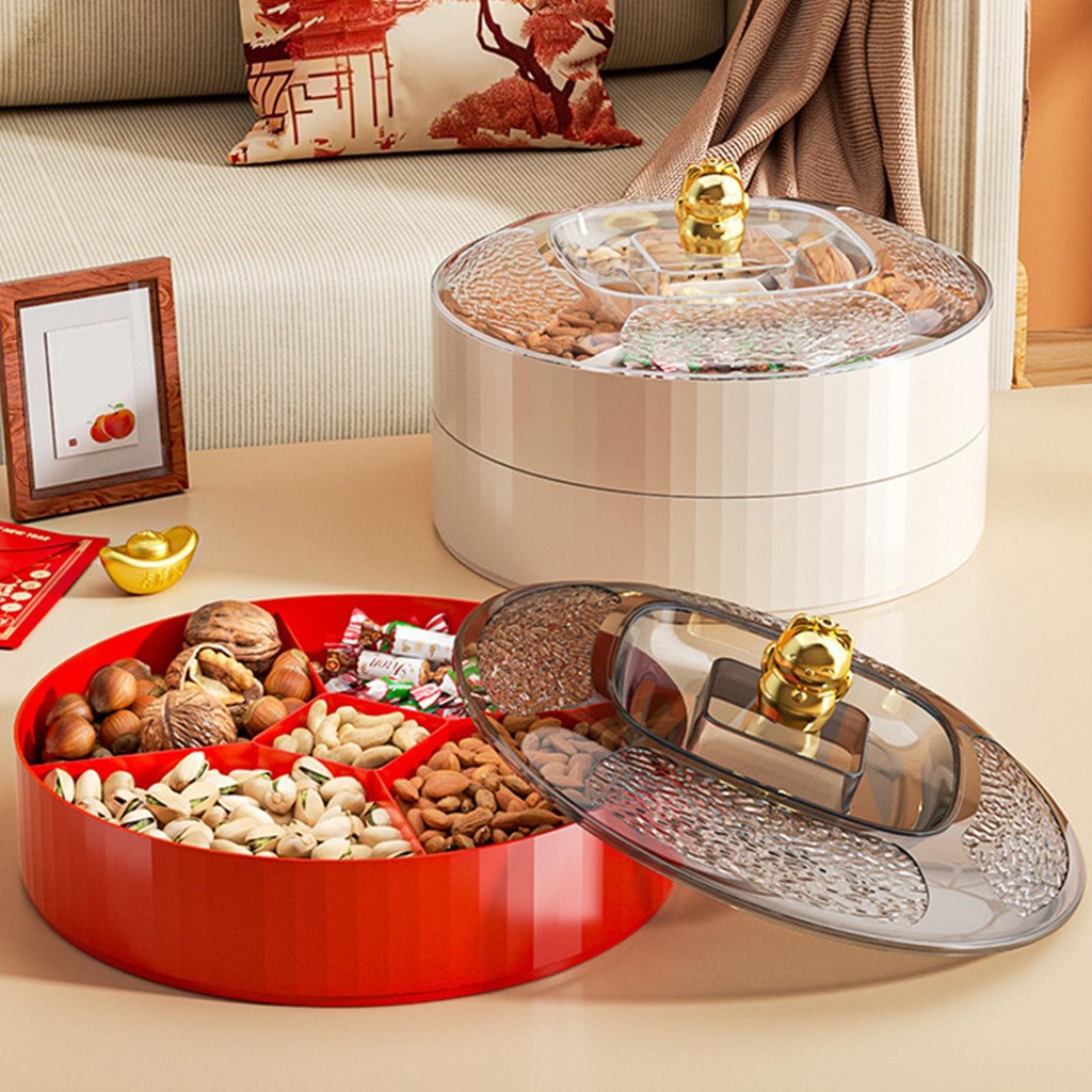 Candy Container Snacks Storage Box with Single/Double Design Dried ...