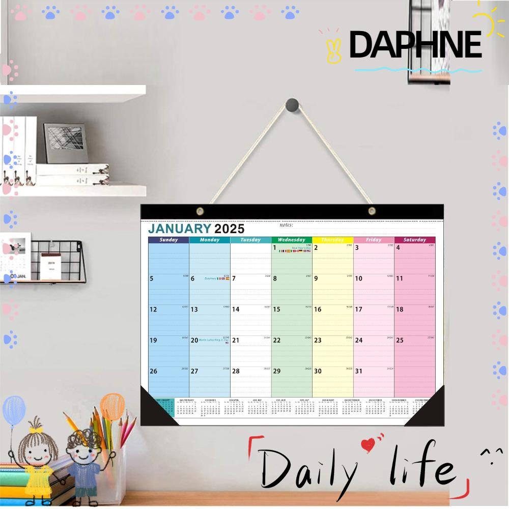 DAPHNE Wall Calendar, 2025 Jan 25 to Jun 26 Wall Planner, Flower ...