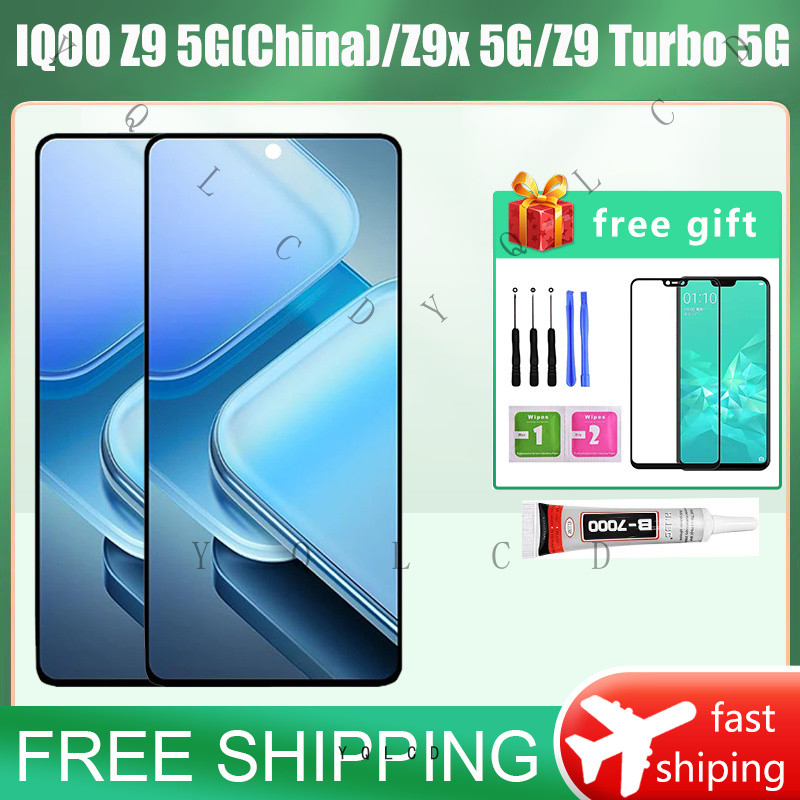 Original AMOLED IQOO Z9 5G(China) Z9x 5G Z9 Turbo 5G LCD Display Touch Screen Replacement ...