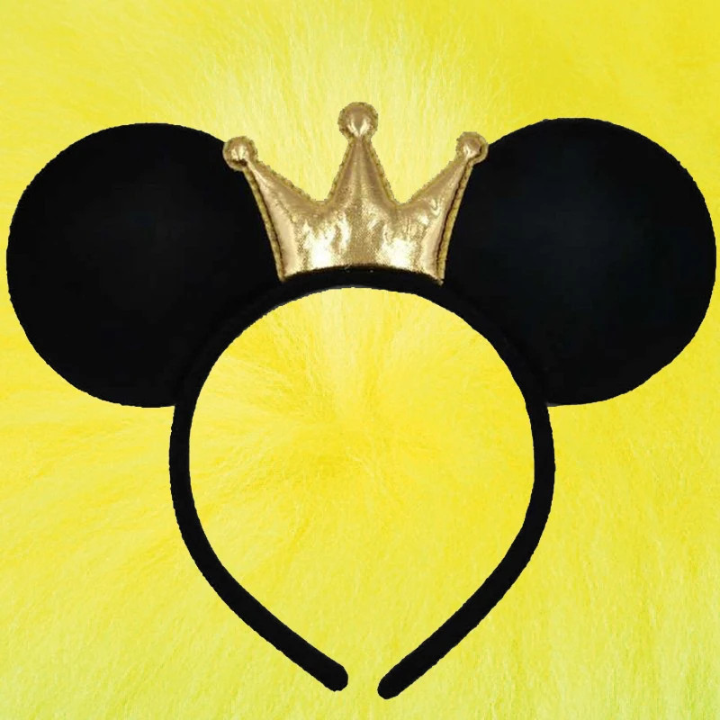 Disney Crown Ears Headband Women Classic Minnie Mouse Hairband Girl ...