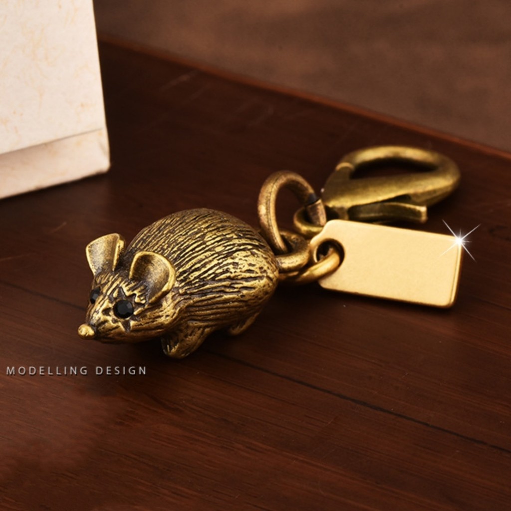 Fashion Keychain Car Key Charm Premium Bag Pendant Golden Bear Red ...