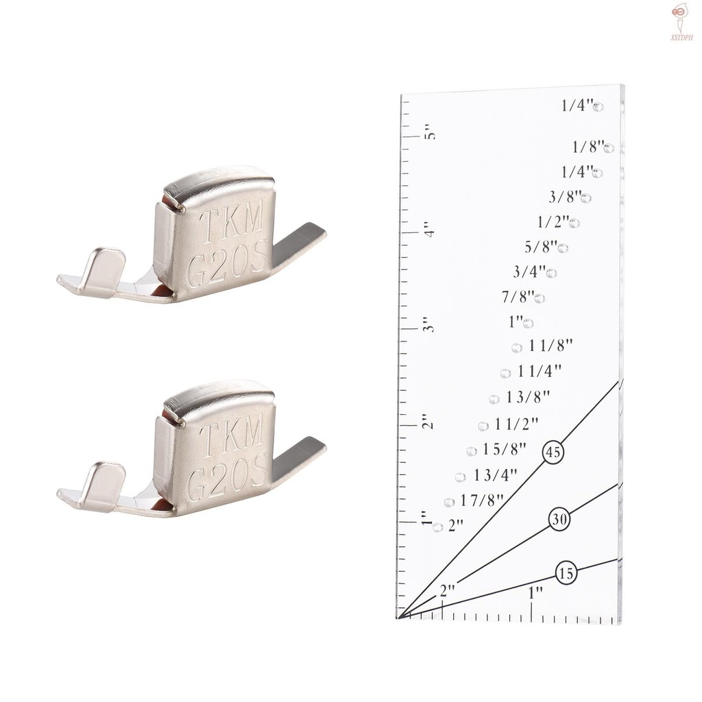 Seam Allowance Ruler and 2 Magnetic Seam Guide for Sewing Machine 1/8 ...