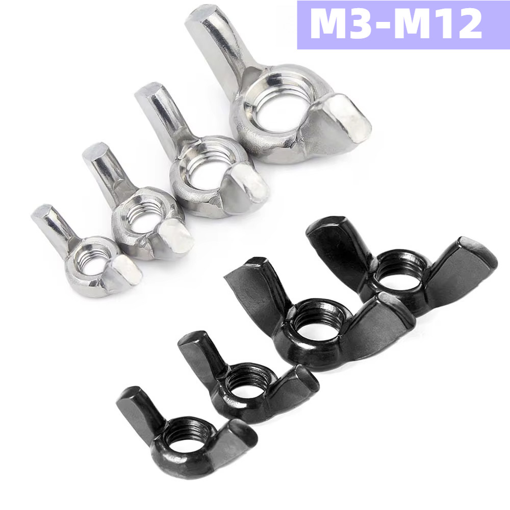 [HKH] utterfly Wing Nuts M3 M4 M5 M6 M8 M10 M12 Stainless Steel Wing ...