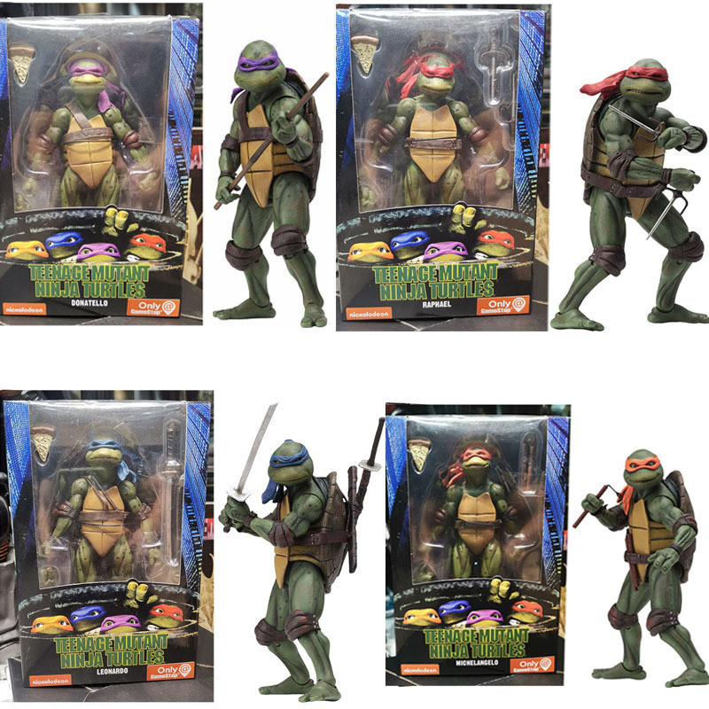 NECA Ninja Turtle 1990Movie Version TMNT Special edition 7Movable ...