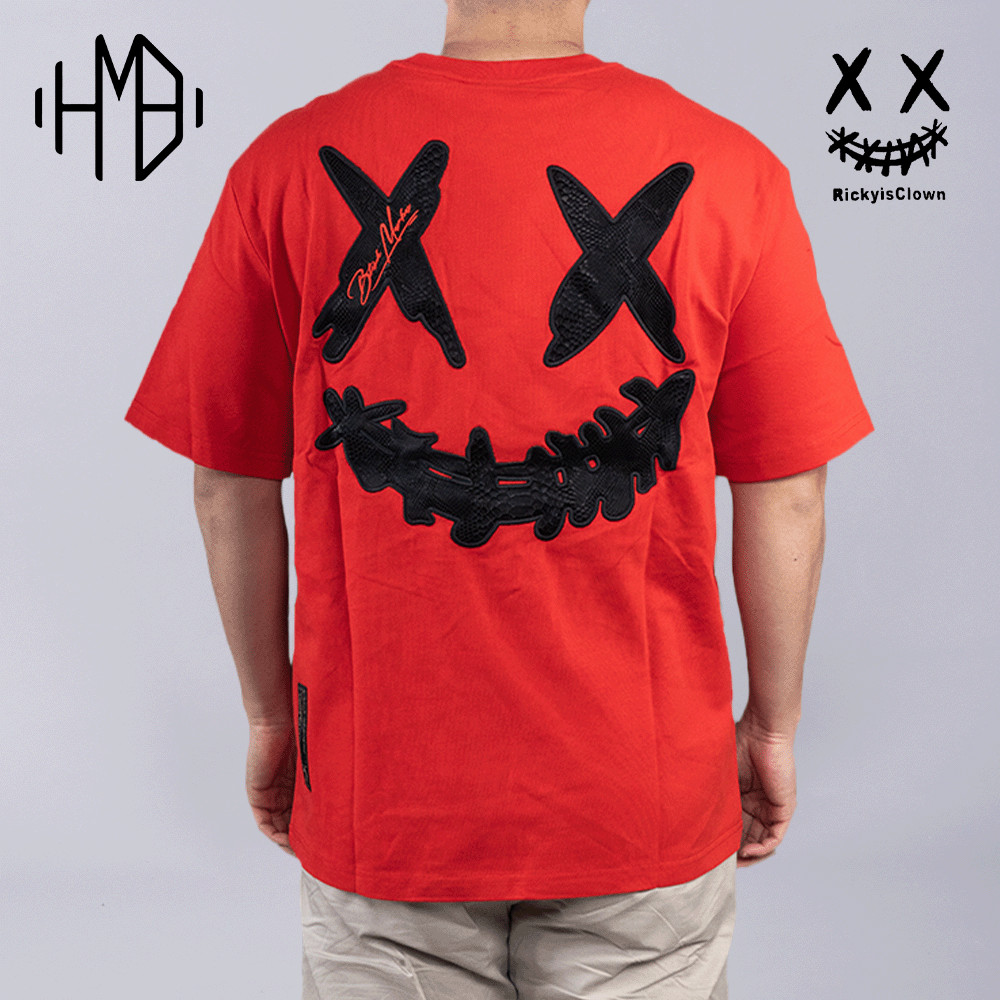 Ric Ricky Is Clown Black Mamba Snakeskin Embroidery Tee rickyisclown ...