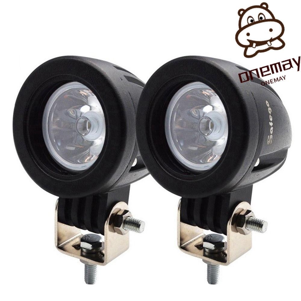 ONE-MAYSHOW 1/2Pack Driving Lamp Vehicle Modified Offroad Truck SUV Motorcycle Headlights 10W ...