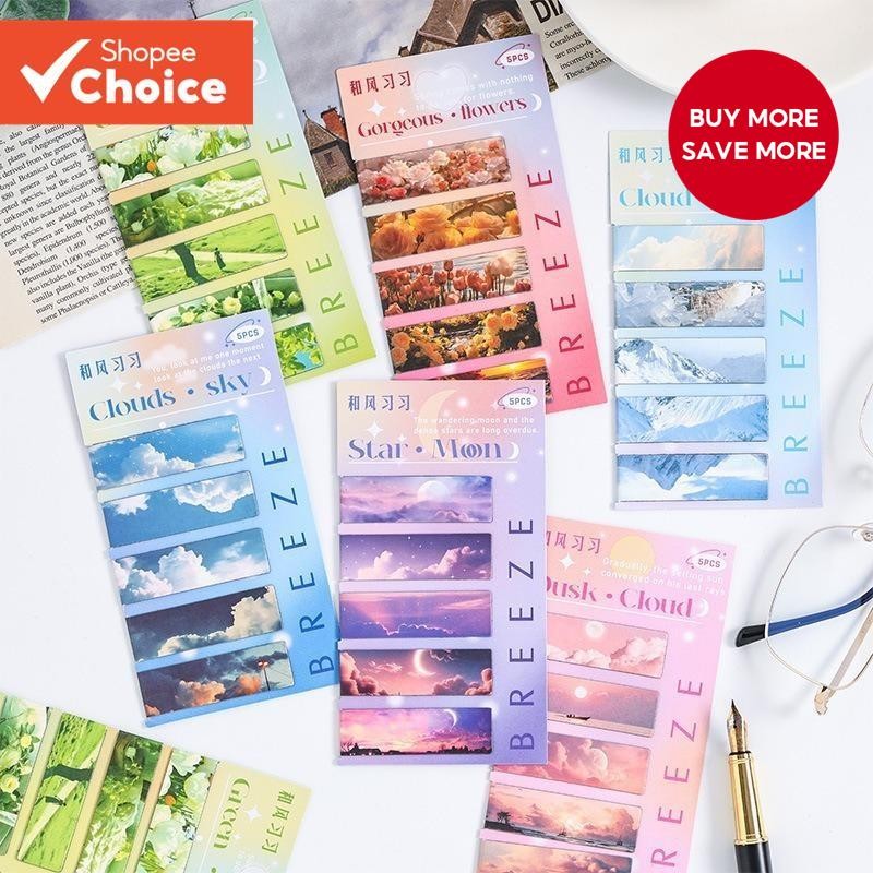 5pcs Magnetic Bookmarks Set Page Clips Book Marker Unique Reading Gift ...