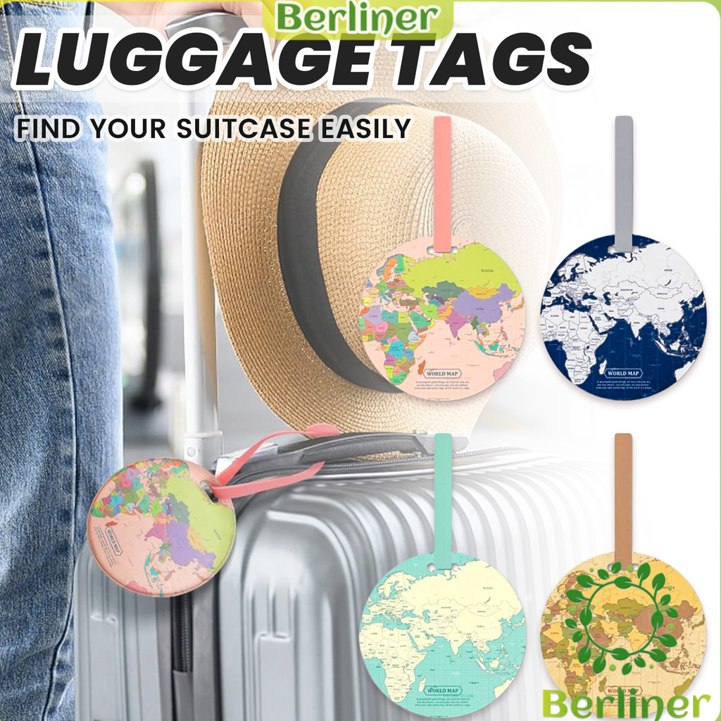 Berliner ID Name Aeroplane Baggage Labels Luggage Tags Fashion Map ...
