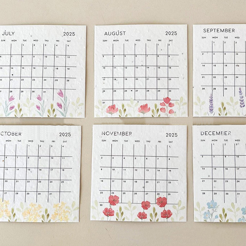 { flyflower.ph } Plantable Seed Calendar 2025, Modern Greenery Calendar ...