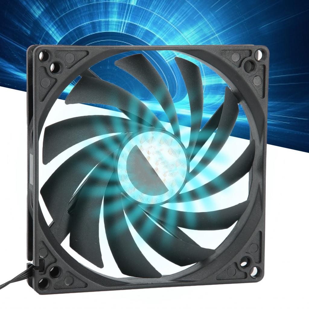 Eleganthome 10cm CPU Radiator Cooling Fan PWM 4Pin 45CFM PC Cooler 12V ...