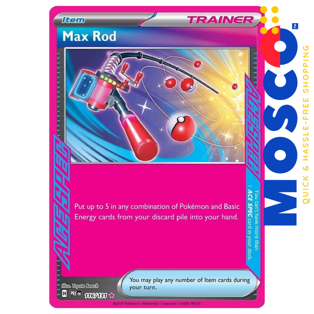 Max Rod - 116/131 Prismatic Evolutions | Pokemon TCG | Shopee Philippines