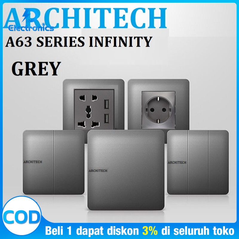 Infinity Brown A63 Series Switch / Socket / Switch / Architech House ...