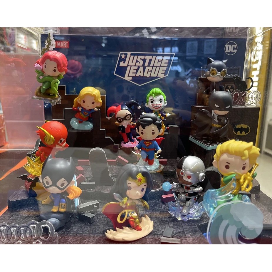[Genuine] POPMART DC Justice League Series Cute Figures Doll Girl Boy ...