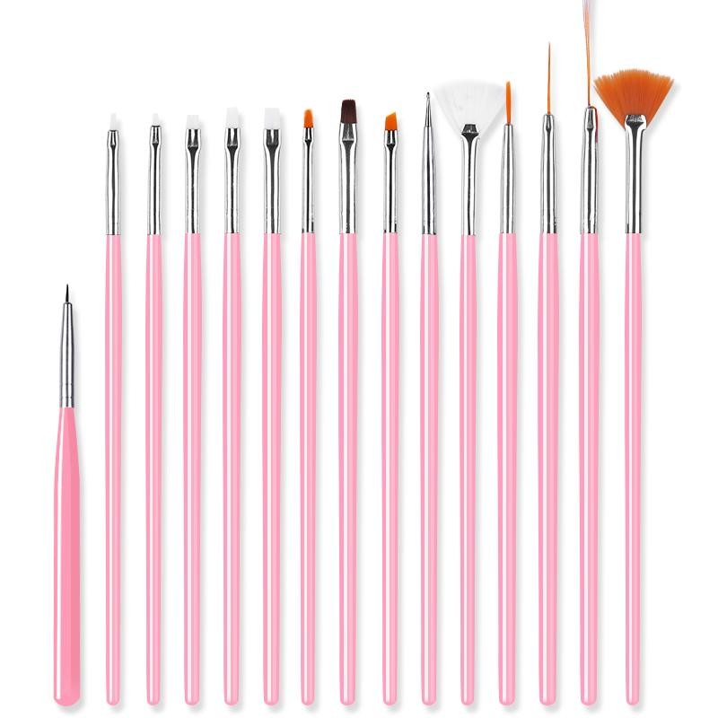 UR SUGAR Nail Brush Set Drawing Pen Set Nail Gel Carving Building ...