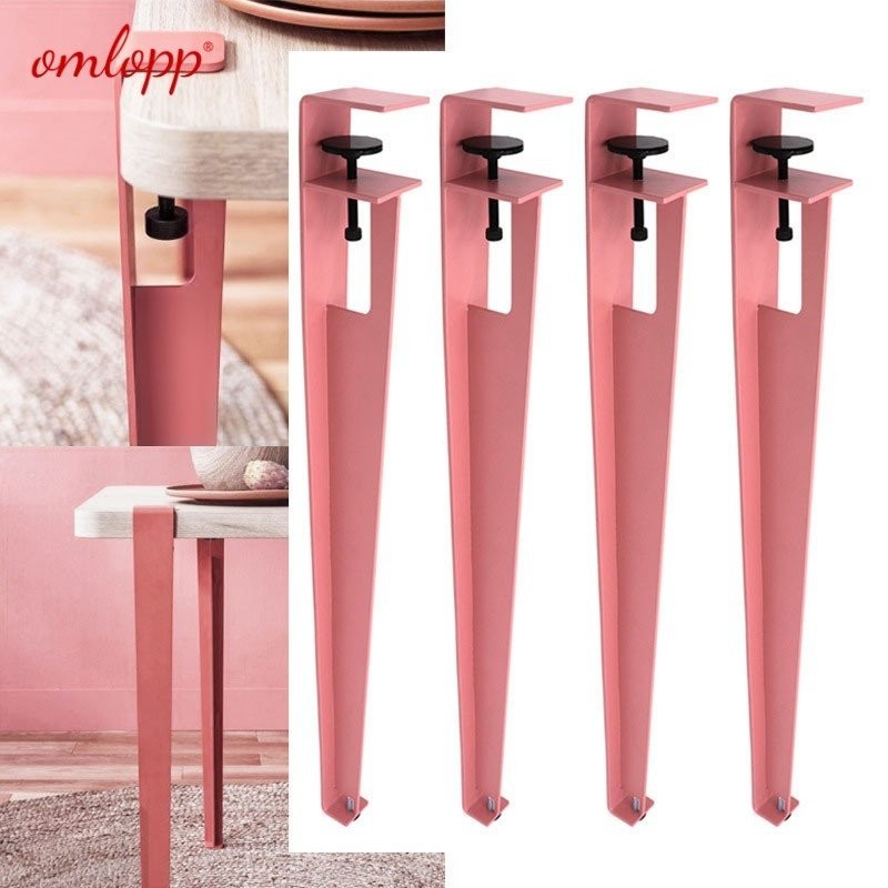 Desk work f Clip-on Stand Desk Leg diy Creative Metal Legs Dining Table ...