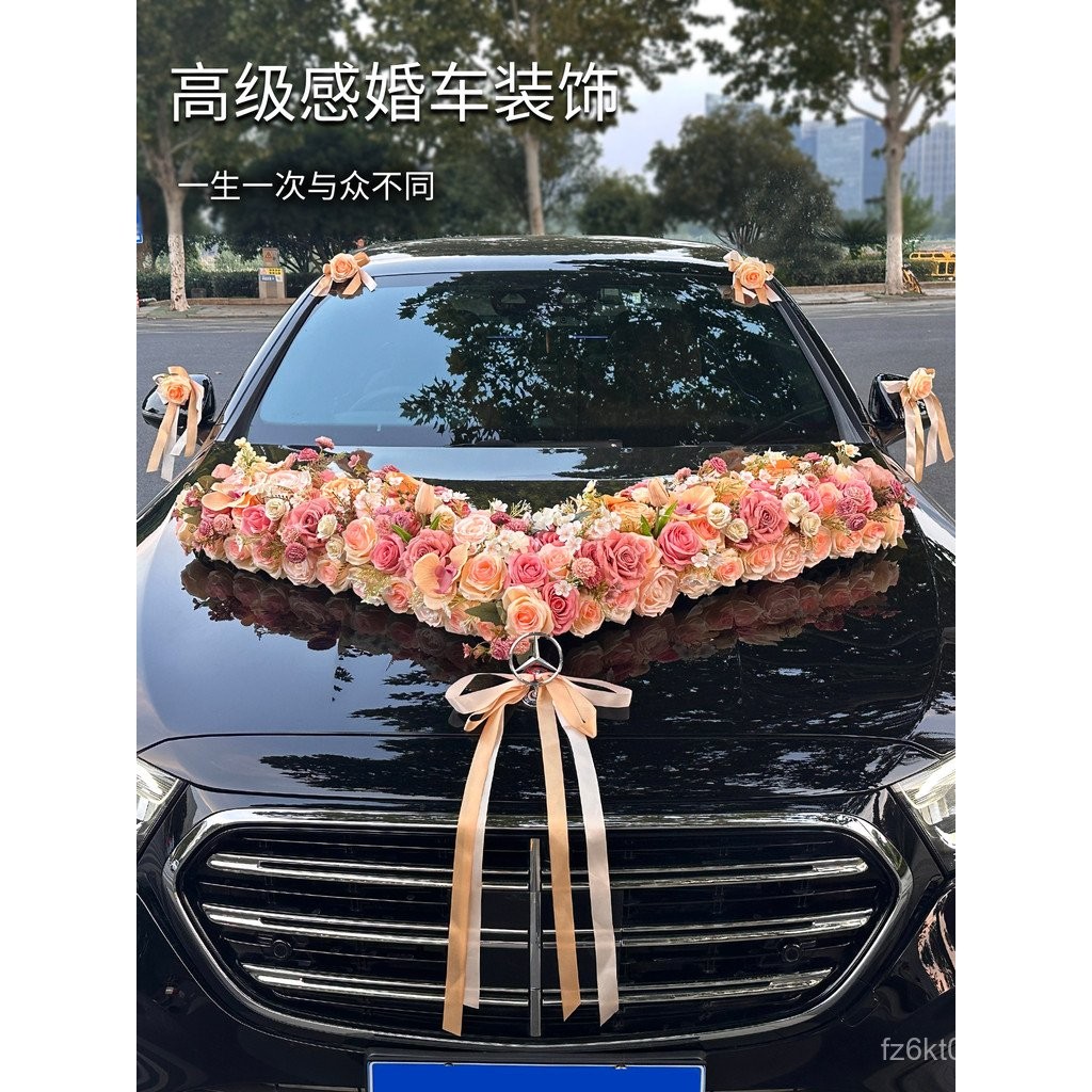 Wedding Car Flower Arrangement Head Car Flower Main Team Suction Cup ...