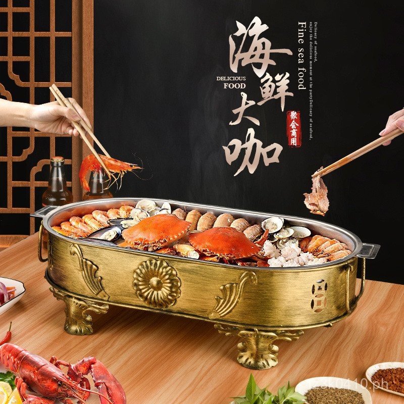 Round Seafood Lobster Spicy Seafood Pot Crawfish Platter Large ...